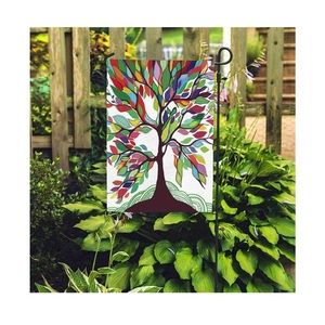 Other | Garden Flag Colorful Rainbow Tree Of Life 1218 Inch Double ...